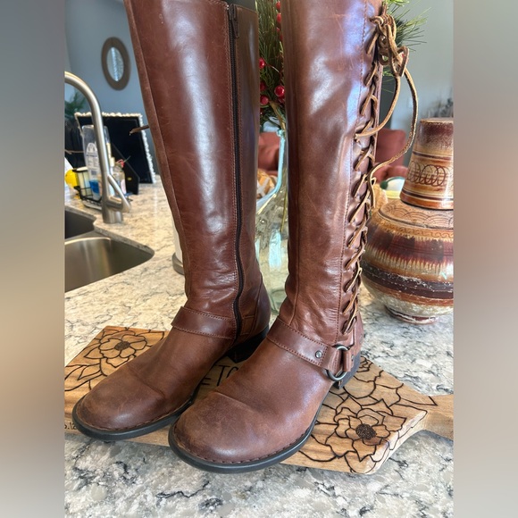Born | Shoes | Born Estelle Handcrafted Lace Leather Riding Boots ...